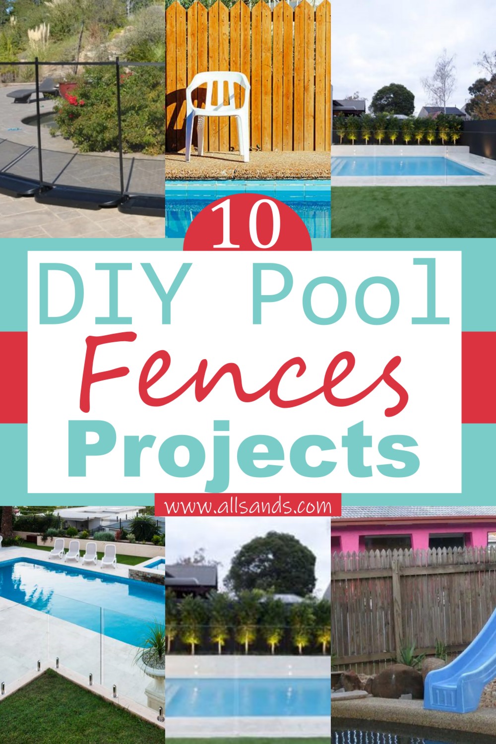 10 DIY Pool Fence Ideas To Make Boundary Around - All Sands