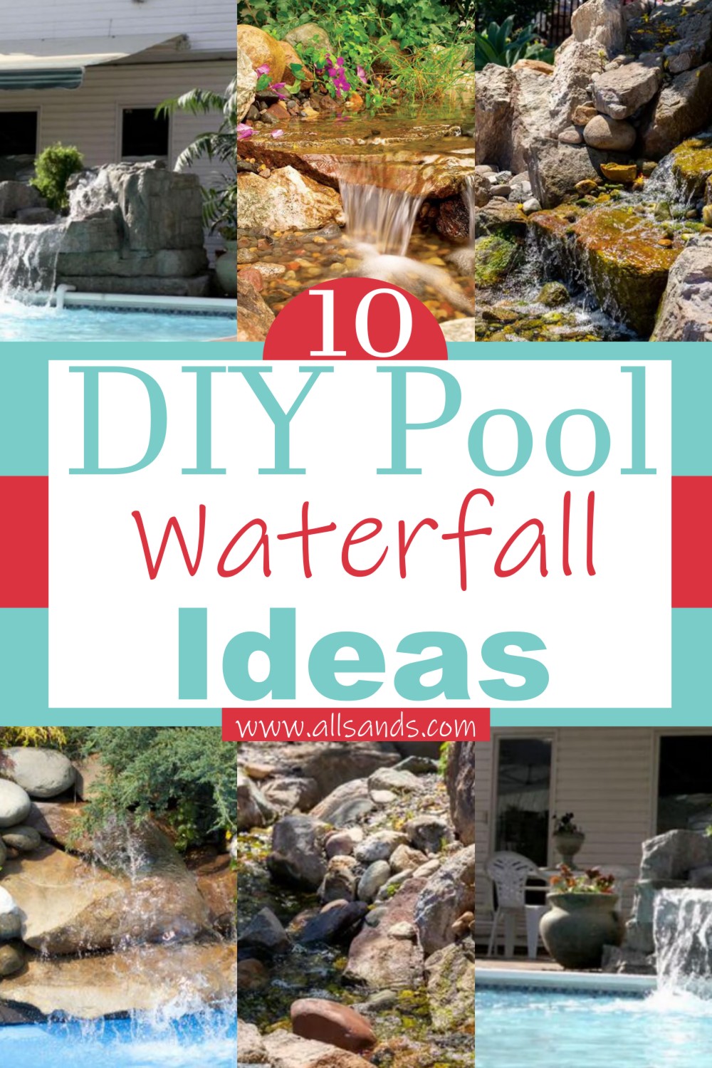 10 DIY Pool Waterfall Ideas For Home Decor - All Sands