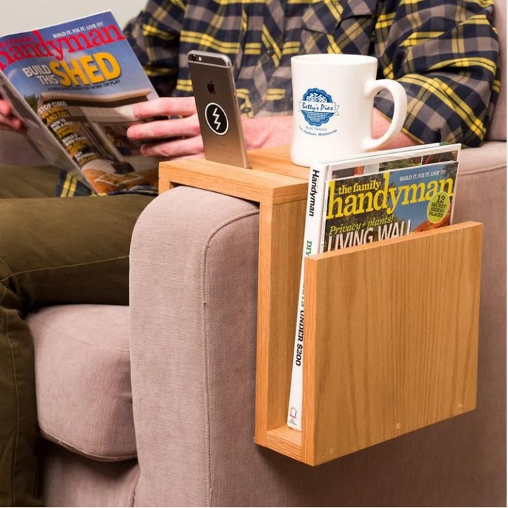 27 DIY Sofa Arm Table Ideas For Living Room - All Sands