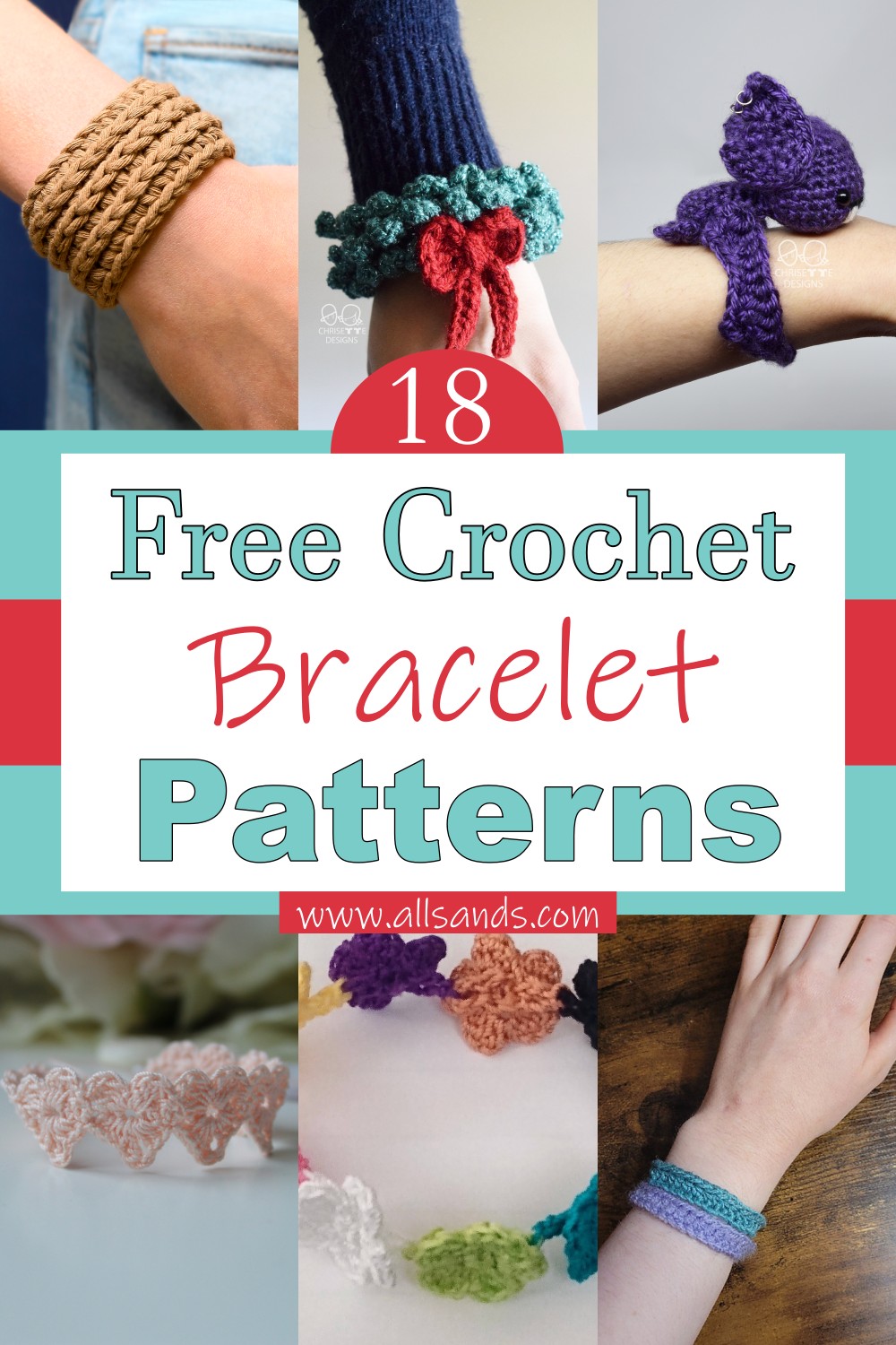 18 Crochet Bracelet Patterns For Women Jewelry - All Sands