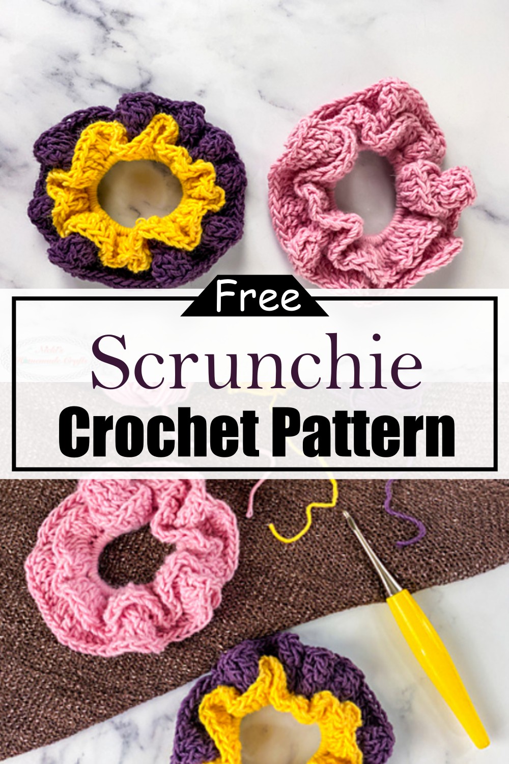 20 Crochet Scrunchie Patterns For Gift Giving - All Sands