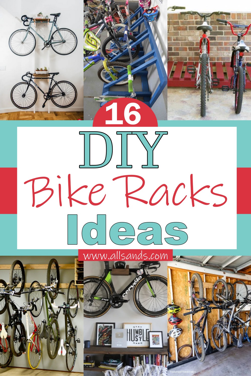16 DIY Bike Rack Ideas For Your Garage - All Sands