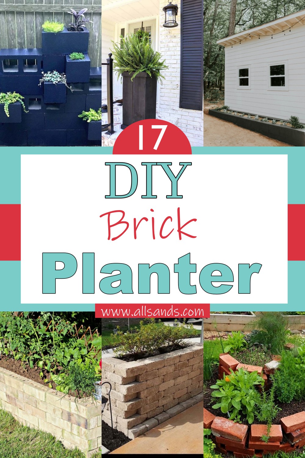 17 DIY Brick Planter Plans With Instructions - All Sands
