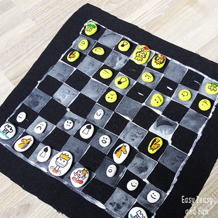 12 Homemade DIY Chess Board Ideas For Cheap - All Sands