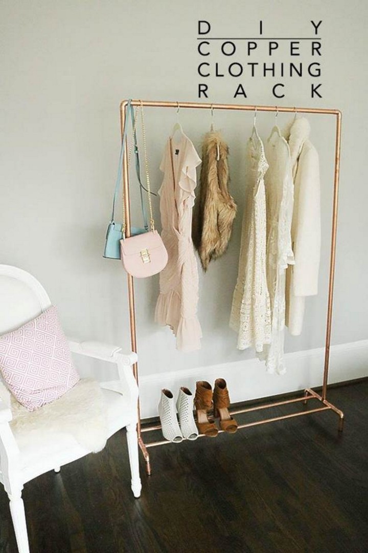 26 DIY Clothing Rack Projects For Cheap - All Sands