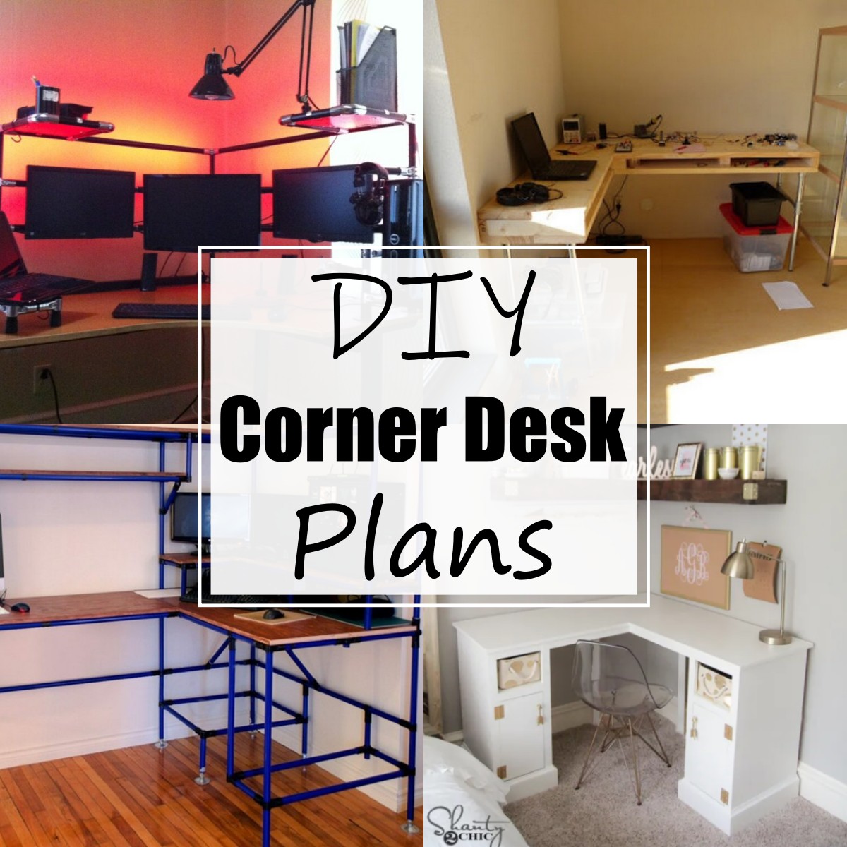 30 DIY Corner Desk Plans For Office & Home - All Sands