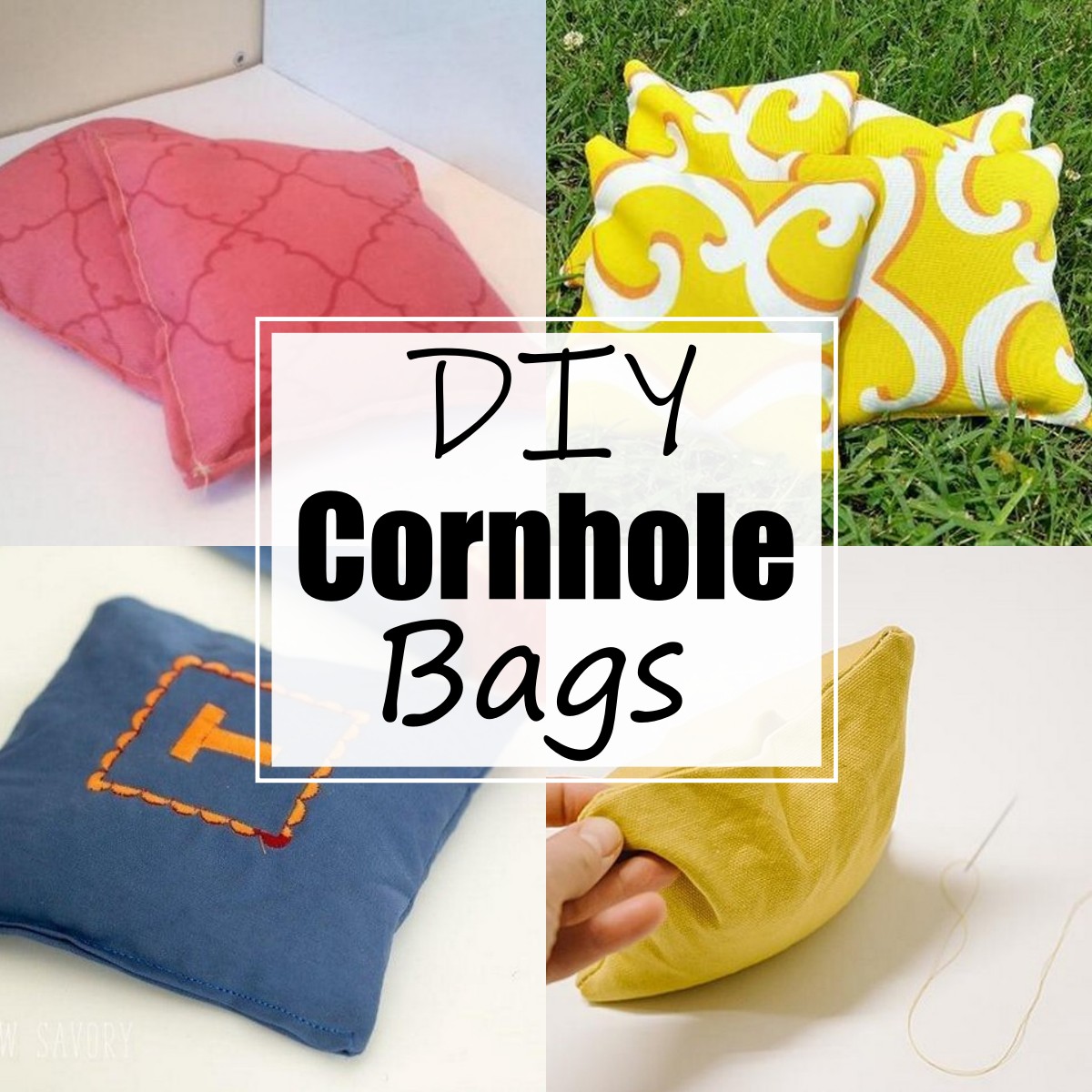 25 DIY Cornhole Bag Ideas With Dimensions - All Sands