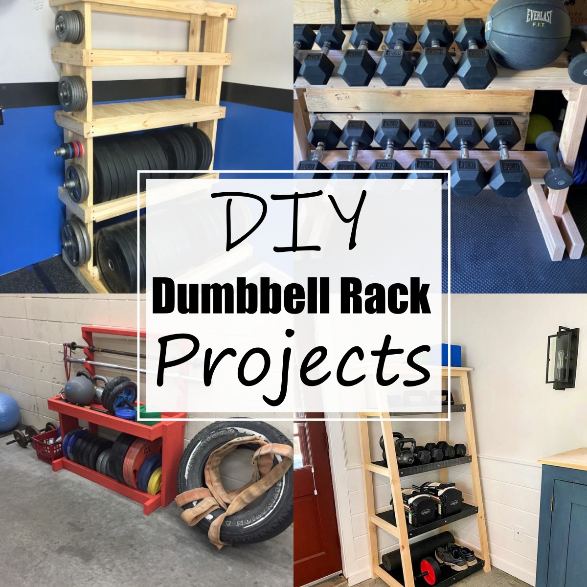 15 DIY Dumbbell Rack Projects For Weight Lifting - All Sands