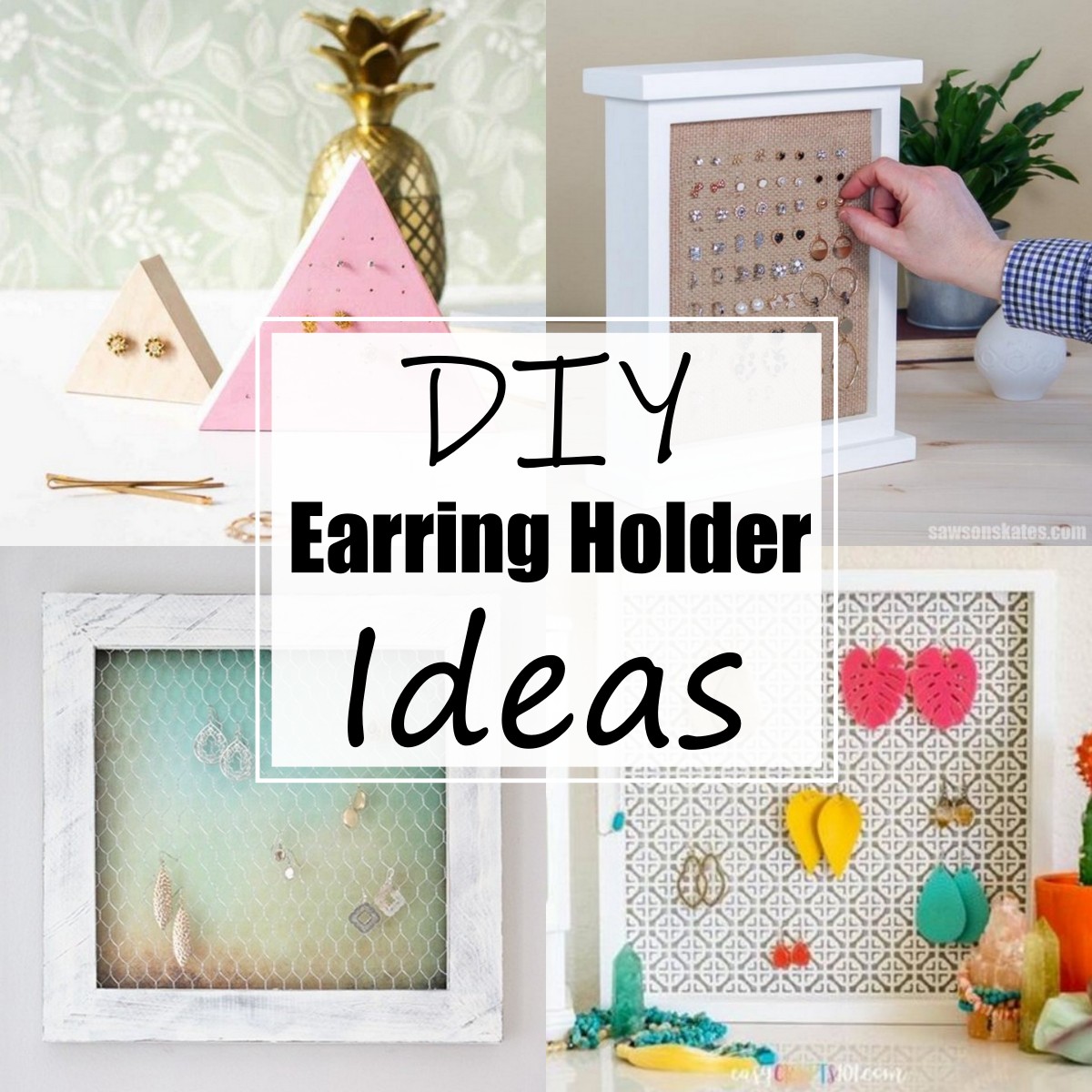 29 DIY Earring Holder Ideas For Makeup Room - All Sands