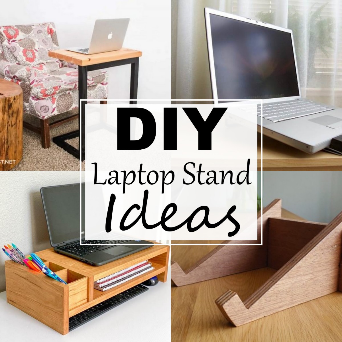 22 DIY Laptop Stand Ideas For Students - All Sands