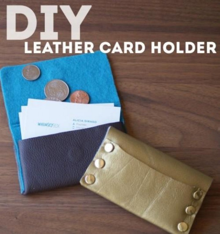 27 DIY Business Card Holder Ideas For Desk - All Sands
