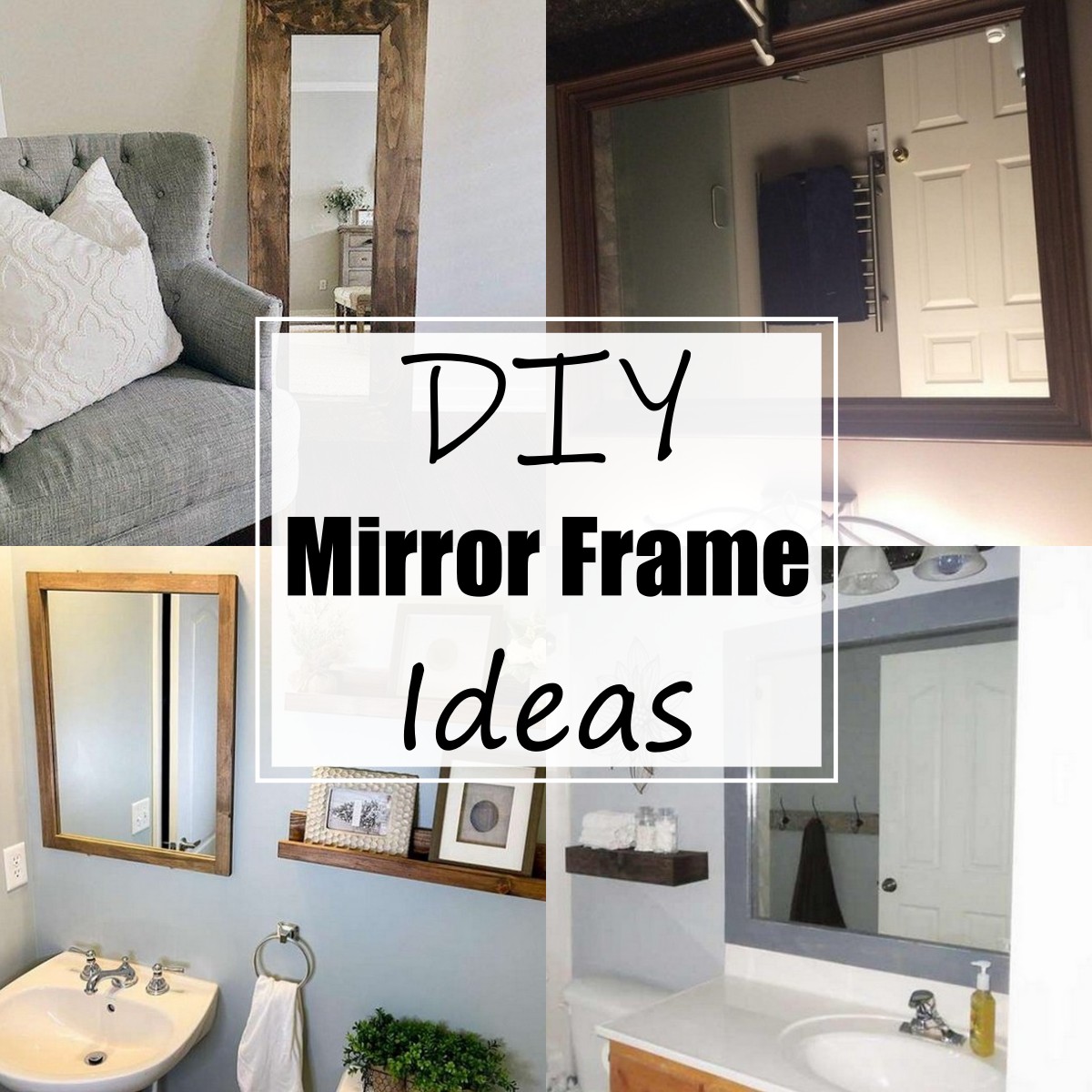 30 DIY Mirror Frame Ideas For Bathroom - All Sands