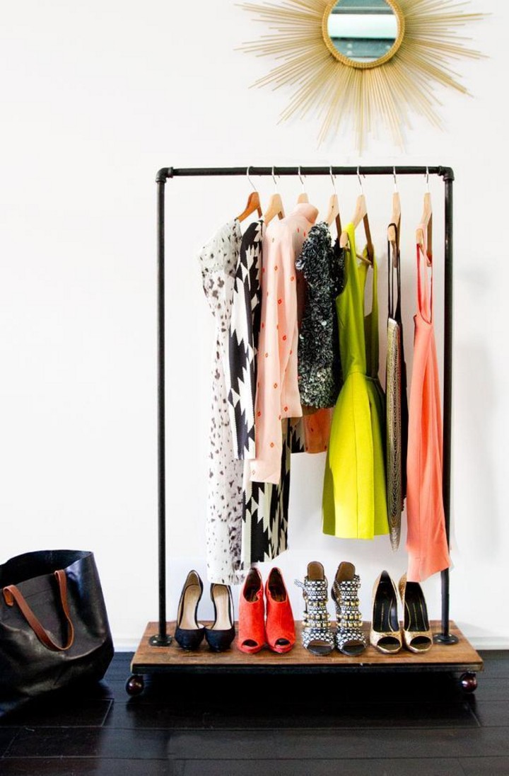 26 DIY Clothing Rack Projects For Cheap - All Sands