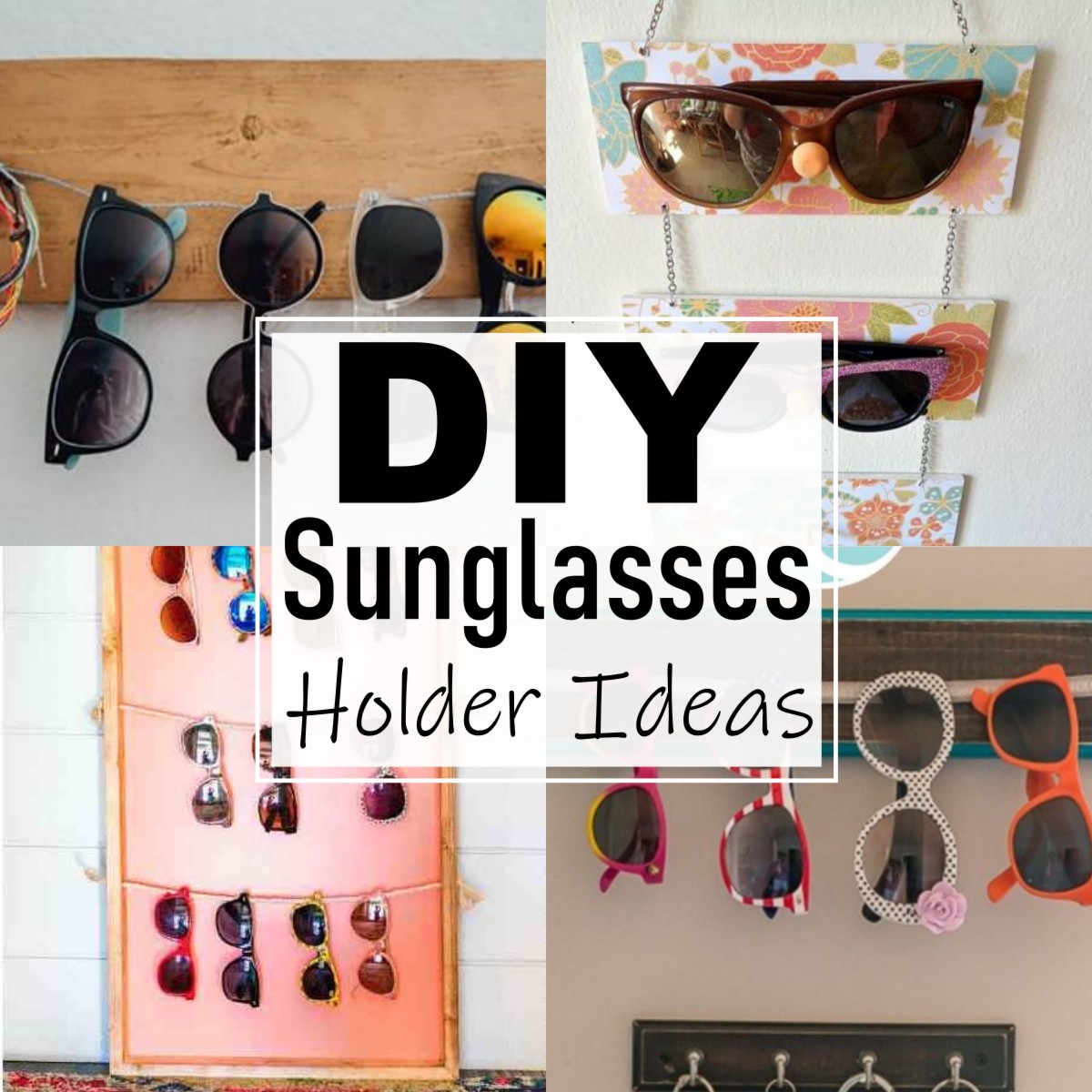 25 DIY Sunglasses Holder Ideas For Everyone - All Sands