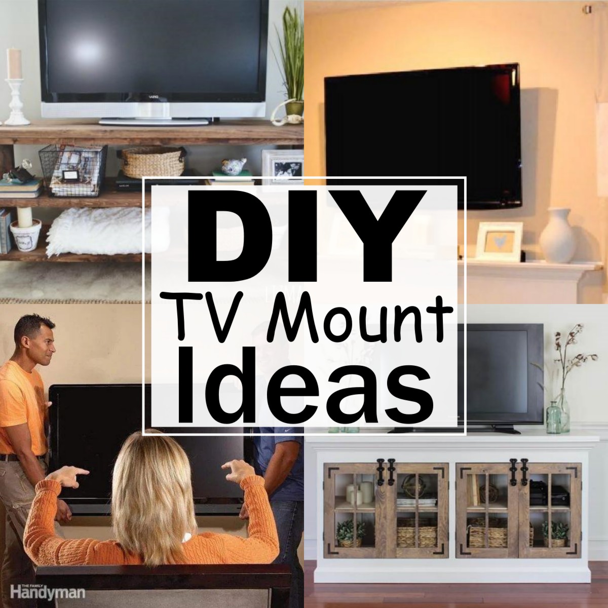 16 DIY TV Mount Ideas For Living Room - All Sands