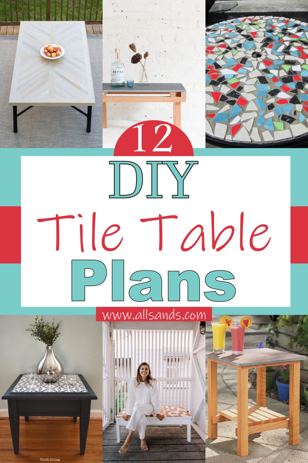 12 DIY Tile Table Plans For Your Home Decor - All Sands