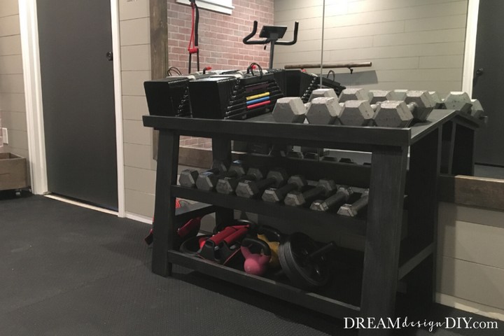 15 DIY Dumbbell Rack Projects For Weight Lifting - All Sands