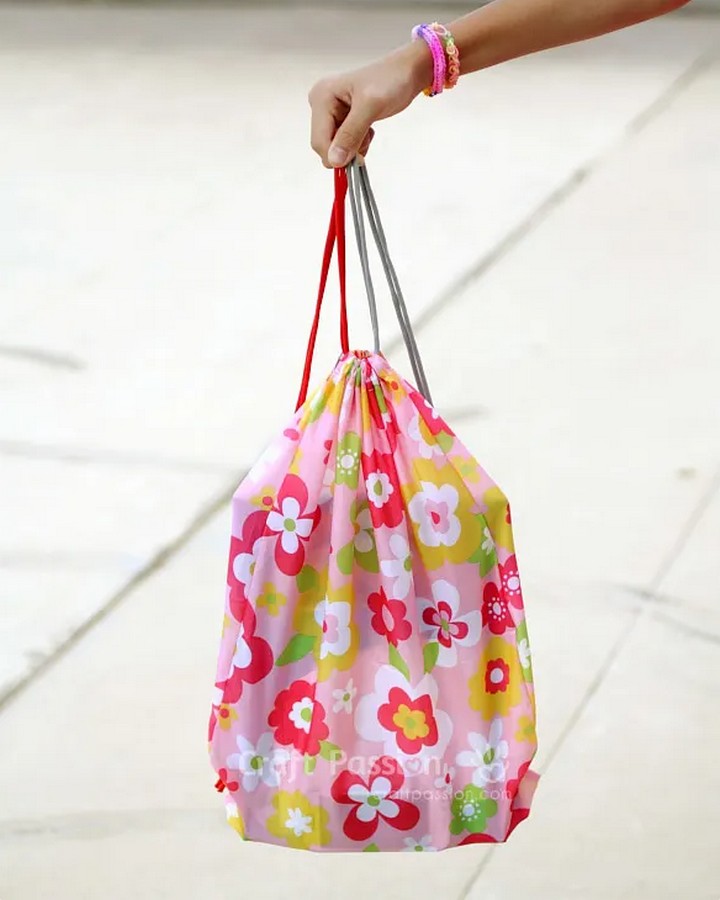 16 DIY Drawstring Bag Patterns For Beginners - All Sands
