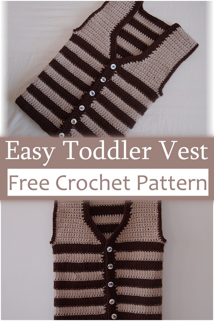 14 Toddler Crochet Vest Patterns For Gift Giving - All Sands
