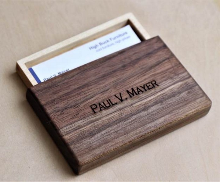 27 DIY Business Card Holder Ideas For Desk - All Sands