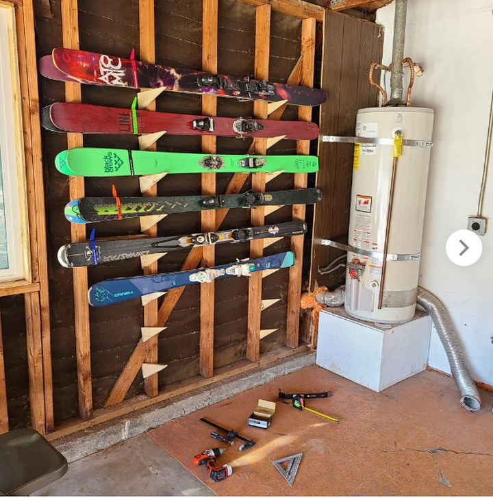13 DIY Ski Rack Projects For Organizing Your Skiing Boards - All Sands