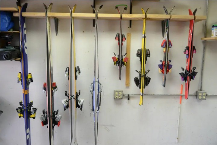 13 DIY Ski Rack Projects For Organizing Your Skiing Boards - All Sands