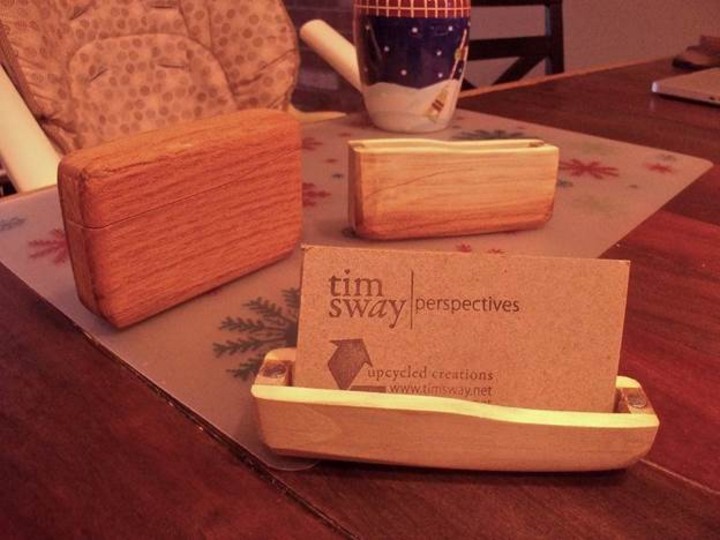 27 DIY Business Card Holder Ideas For Desk - All Sands
