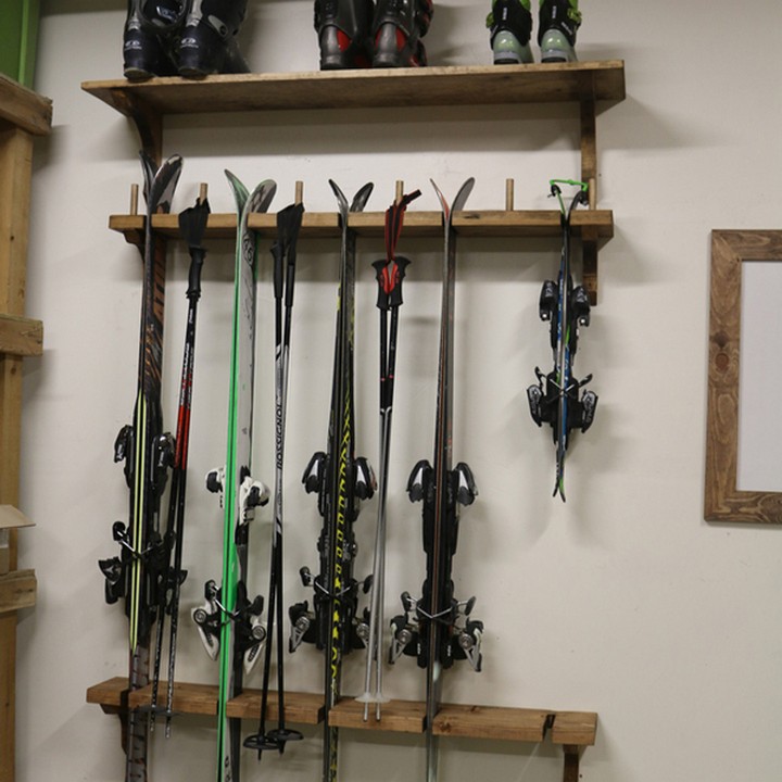 13 DIY Ski Rack Projects For Organizing Your Skiing Boards - All Sands