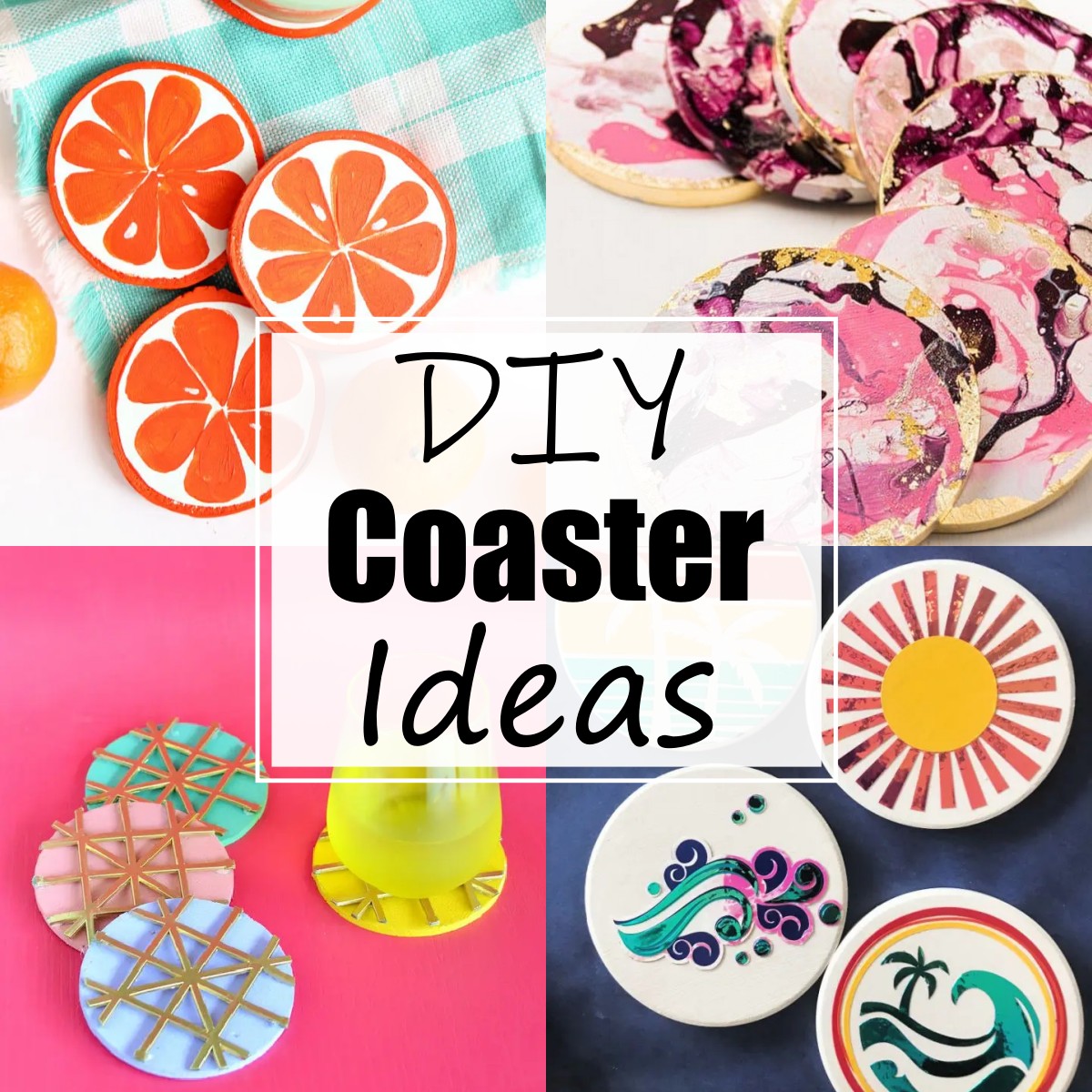 17 Easy DIY Coaster Ideas For Gift Giving - All Sands