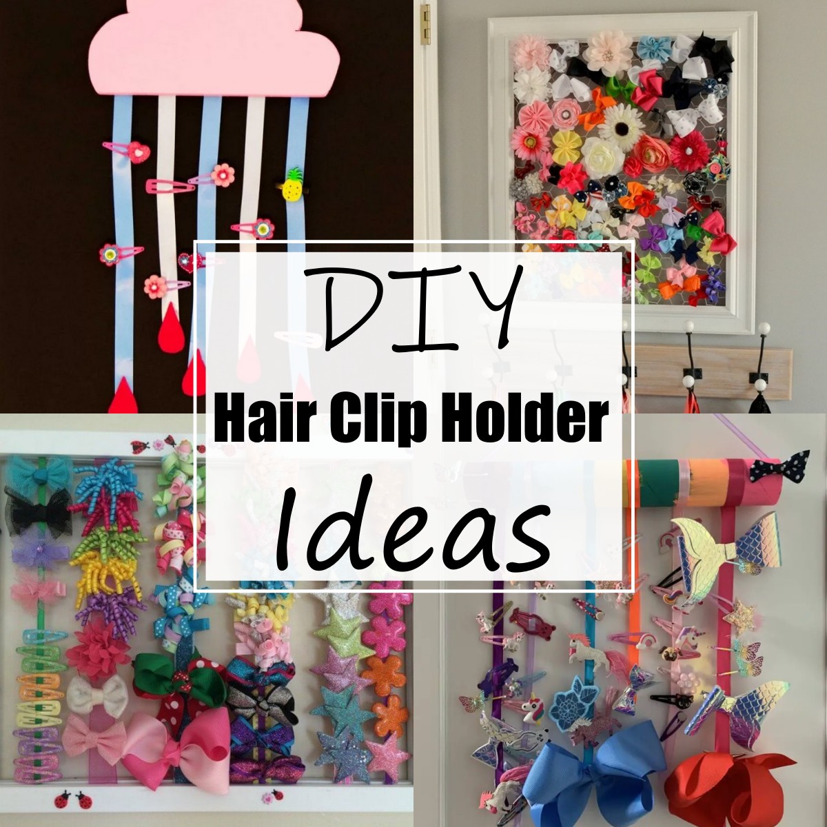 12 DIY Hair Clip Holder Ideas For Ladies - All Sands