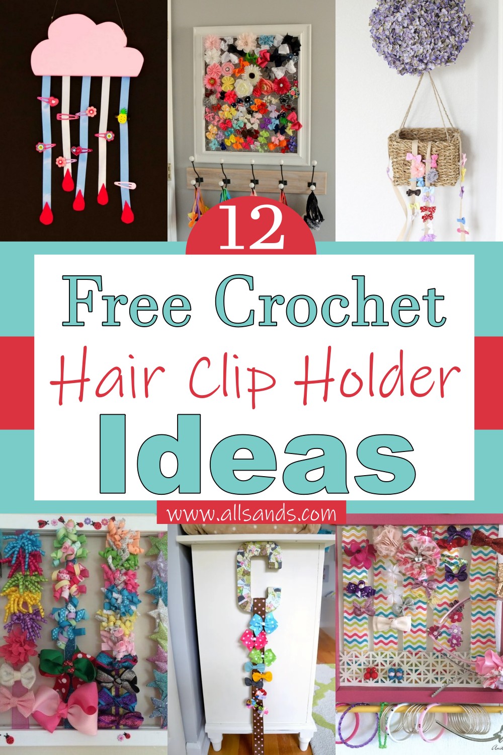 12 DIY Hair Clip Holder Ideas For Ladies - All Sands