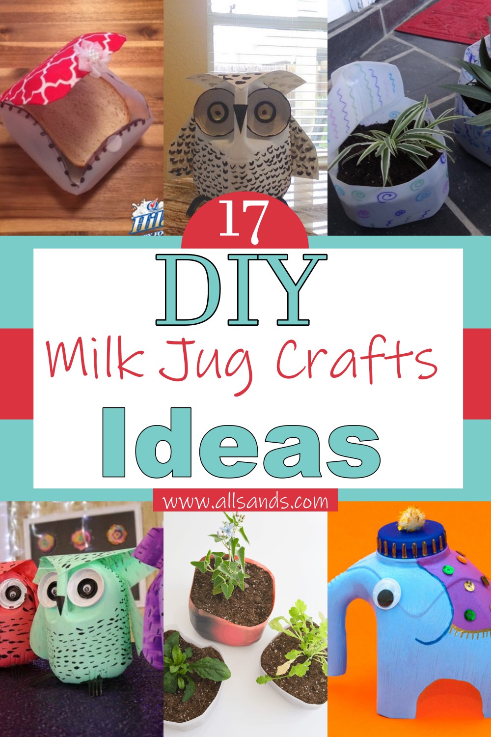17 DIY Milk Jug Crafts Ideas usama - All Sands