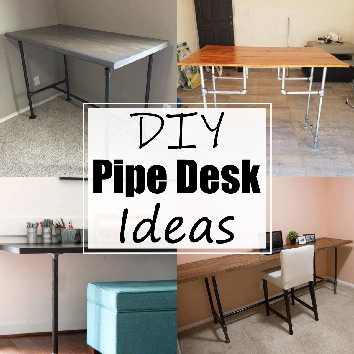30 DIY Pipe Desk Ideas For Home Use - All Sands