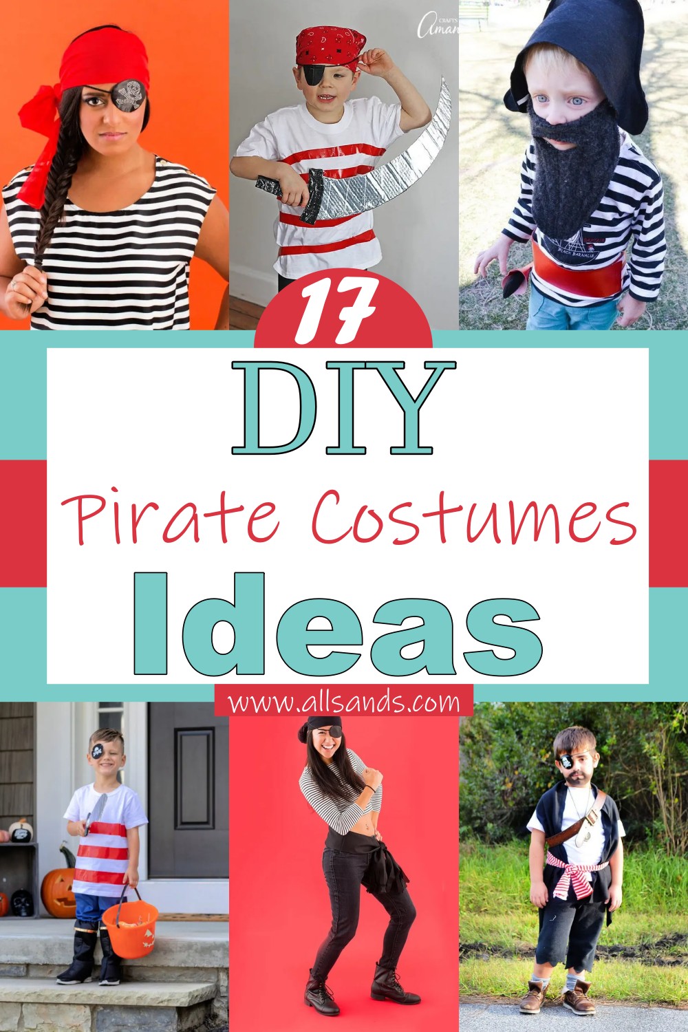 17 DIY Pirate Costume Ideas For Sailor Fans - All Sands