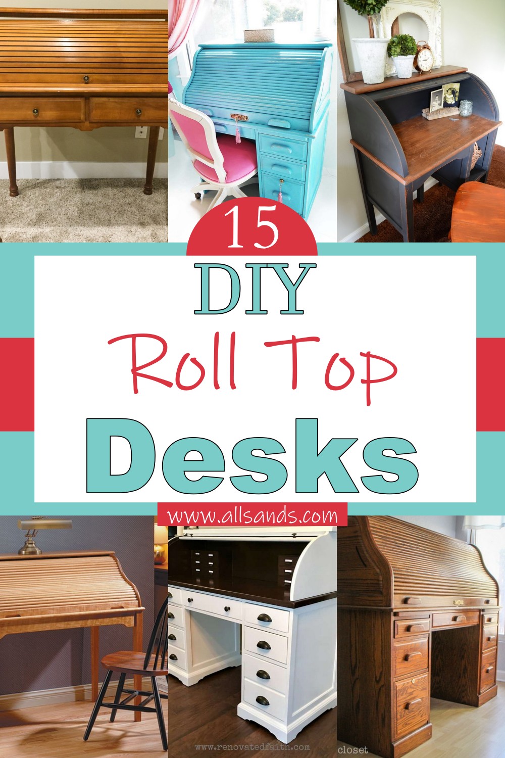 15 DIY Roll Top Desk Plans For Indoor Decor - All Sands