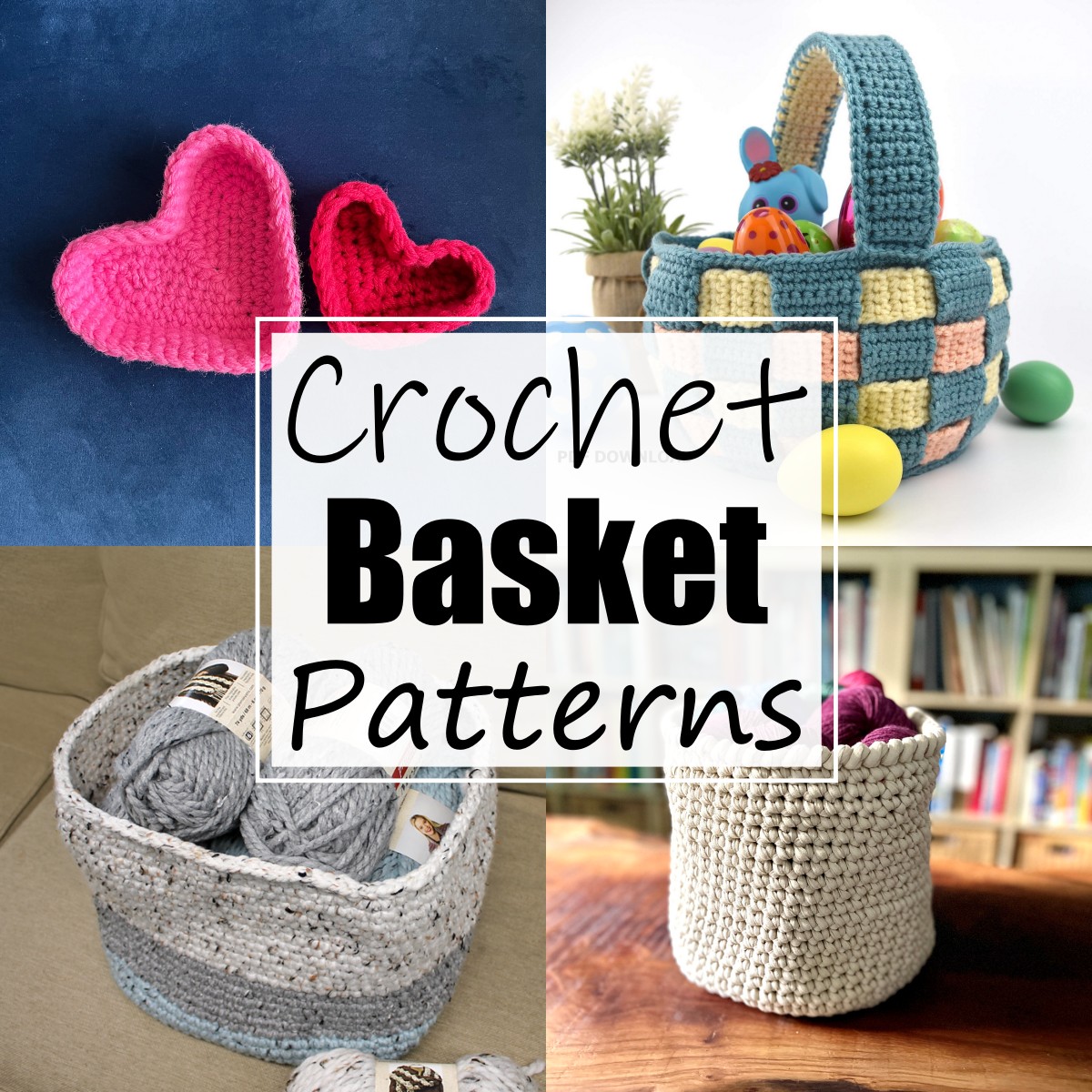 16 Free Crochet Basket Patterns For Storage - All Sands