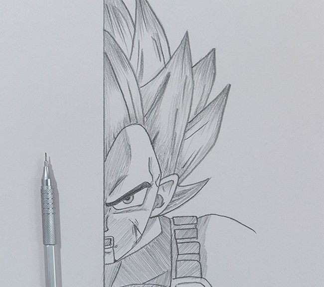 13 Easy Vegeta Drawings With Guide - All Sands
