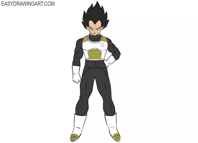 13 Easy Vegeta Drawings With Guide - All Sands