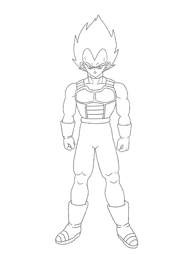 13 Easy Vegeta Drawings With Guide - All Sands