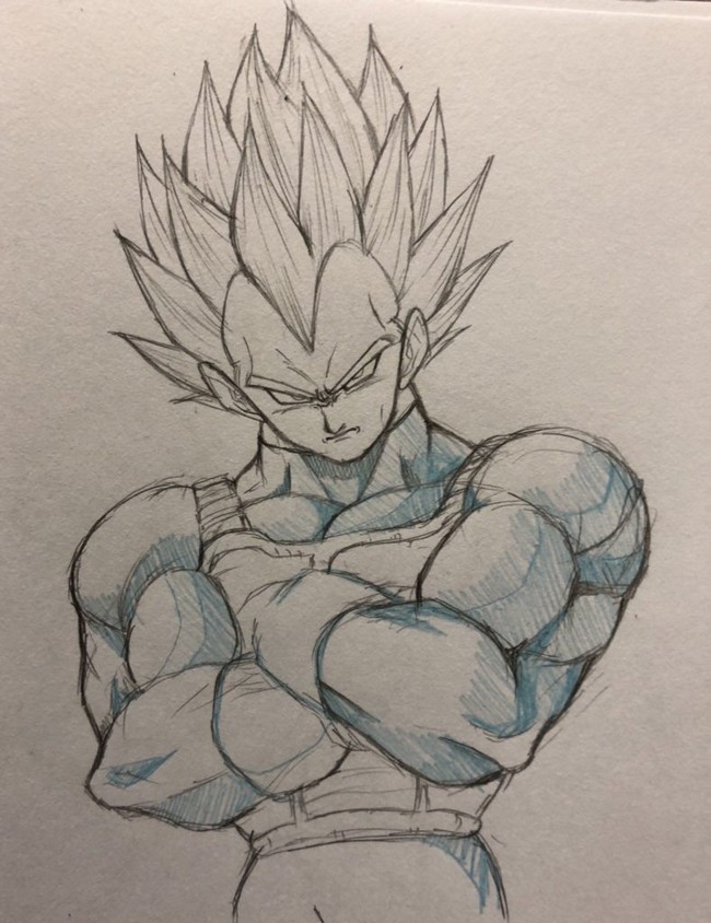13 Easy Vegeta Drawings With Guide - All Sands